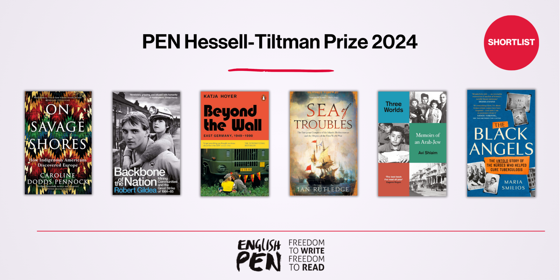 PEN Hessell-Tiltman Prize 2024 shortlist - News & Events - English PEN